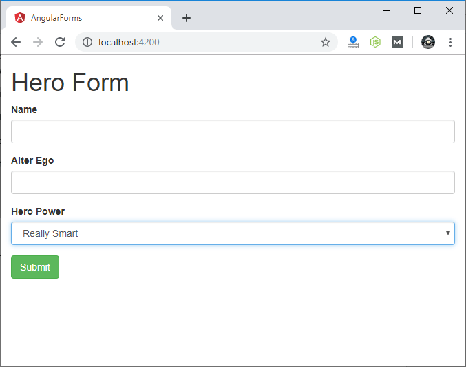 Template Driven Formsangular7基础教程文档template Driven Forms学习手册 编程宝典