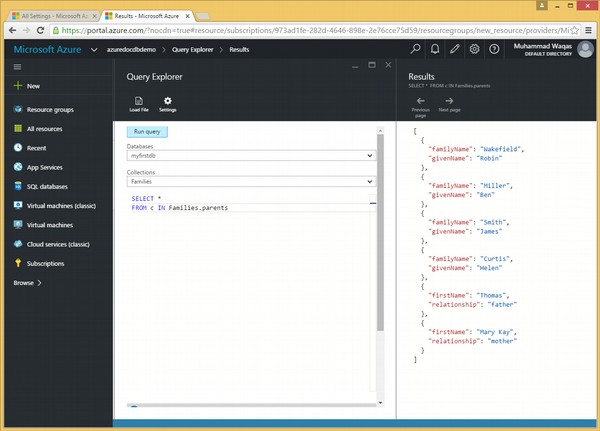 SQL iteration(DocumentDBBasic Tutorial Documents)SQL iterationlearning ...