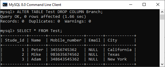 Mysql 添加删除列mysql基础教程文档mysql 添加删除列学习手册 编程宝典