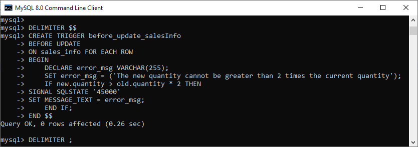 MySQL BEFORE UPDATE(MySql基础教程文档)MySQL BEFORE UPDATE学习手册 - 编程宝典 MySQL BEFORE UPDATE(MySql基础教程文档)MySQL BEFORE UPDATE学习手册 - 编程宝典