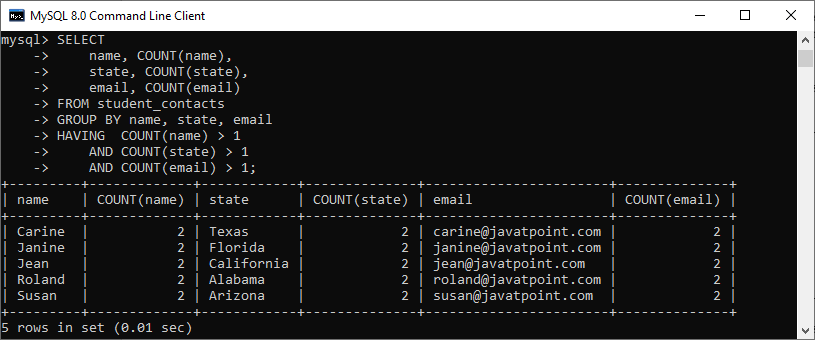 Mysql 查找重复记录mysql基础教程文档mysql 查找重复记录学习手册 编程宝典