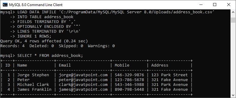 Mysql 导入csv文件mysql基础教程文档mysql 导入csv文件学习手册 编程宝典