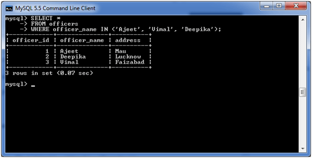 Mysql In条件mysql基础教程文档mysql In条件学习手册 编程宝典 6937