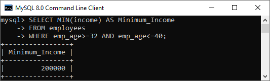 Mysql Min函数mysql基础教程文档mysql Min函数学习手册 编程宝典