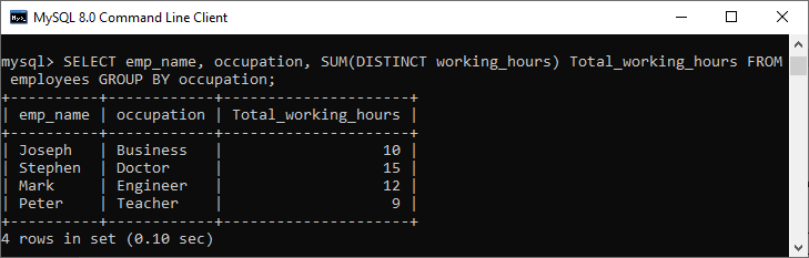 Mysql Sum 函数 Mysql基础教程文档 Mysql Sum 函数学习手册 编程宝典