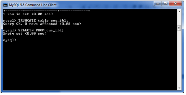 Mysql Truncate表mysql基础教程文档mysql Truncate表学习手册 编程宝典