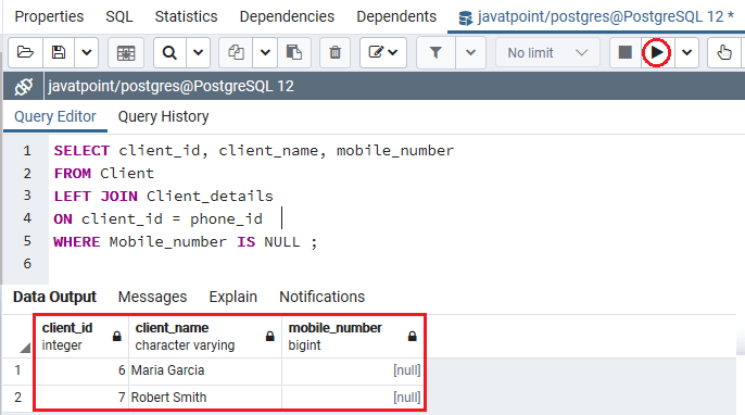 Postgresql Left Joinpostgresql基础教程文档postgresql Left Join学习手册 编程宝典
