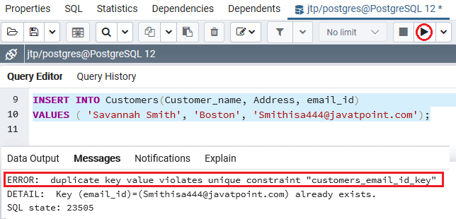 Postgresql の一意性制約postgresql基本チュートリアルのドキュメントpostgresql の一意性制約学習マニュアル