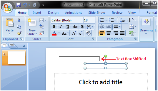 PowerPoint inserts a text box(PowerpointBasic Tutorial Documents ...
