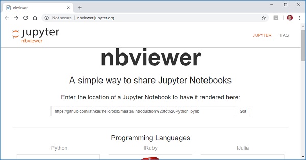 Jupyter笔记本共享jupyter基础教程文档jupyter笔记本共享学习手册 编程宝典