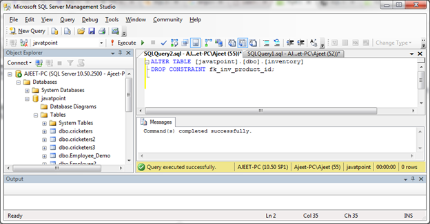 Sqlserver 删除外键sqlserver基础教程文档sqlserver 删除外键学习手册 编程宝典