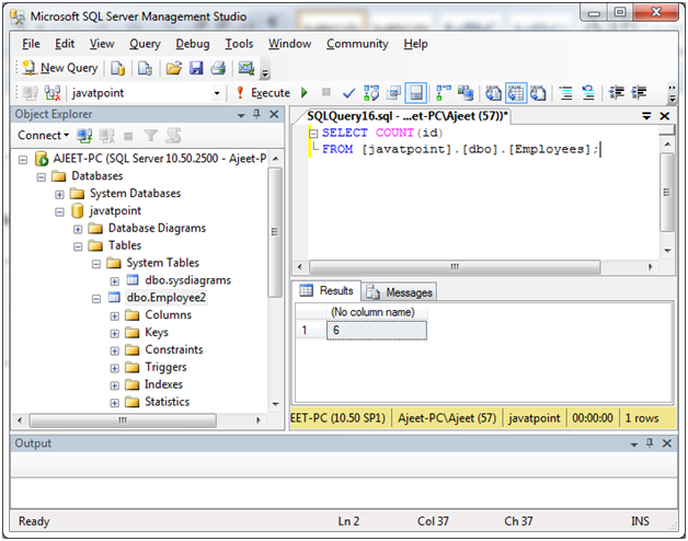 Sqlserver Countsqlserver基础教程文档sqlserver Count学习手册 编程宝典