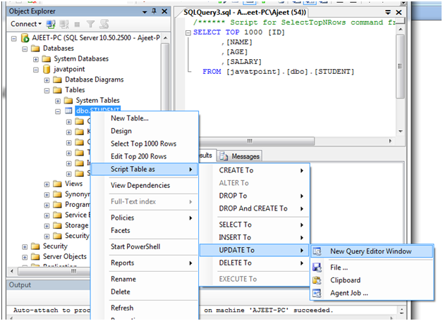 Sqlserver 更新数据sqlserver基础教程文档sqlserver 更新数据学习手册 编程宝典