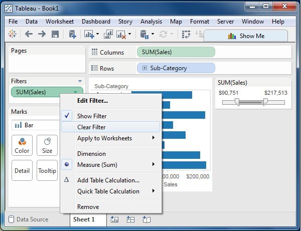 Tableau 過濾操作(Tableau基礎教程檔案)Tableau 過濾操作學習手册
